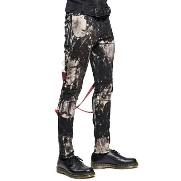 Dark Rock | Pants | Handmade Gothic Skinny Jeans Apocalyptic Rebel Punk ...